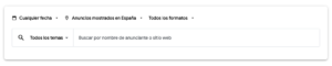 Centro de transparencia publicitaria de Google. Así funciona
